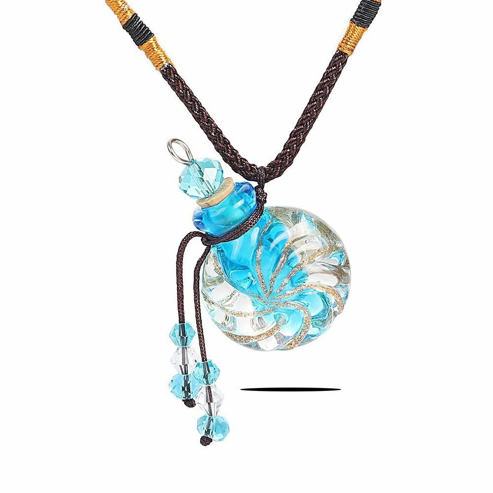 Аромакулон для эфирных масел на шею, кулон на цепочке/Бутылки с духами и эфирным маслом