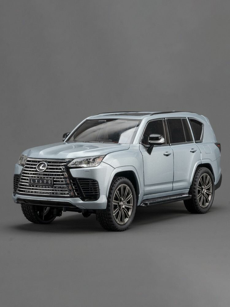 1:24 Масштабная модель Lexus LX600 металлическая инерционная машинка со звуком