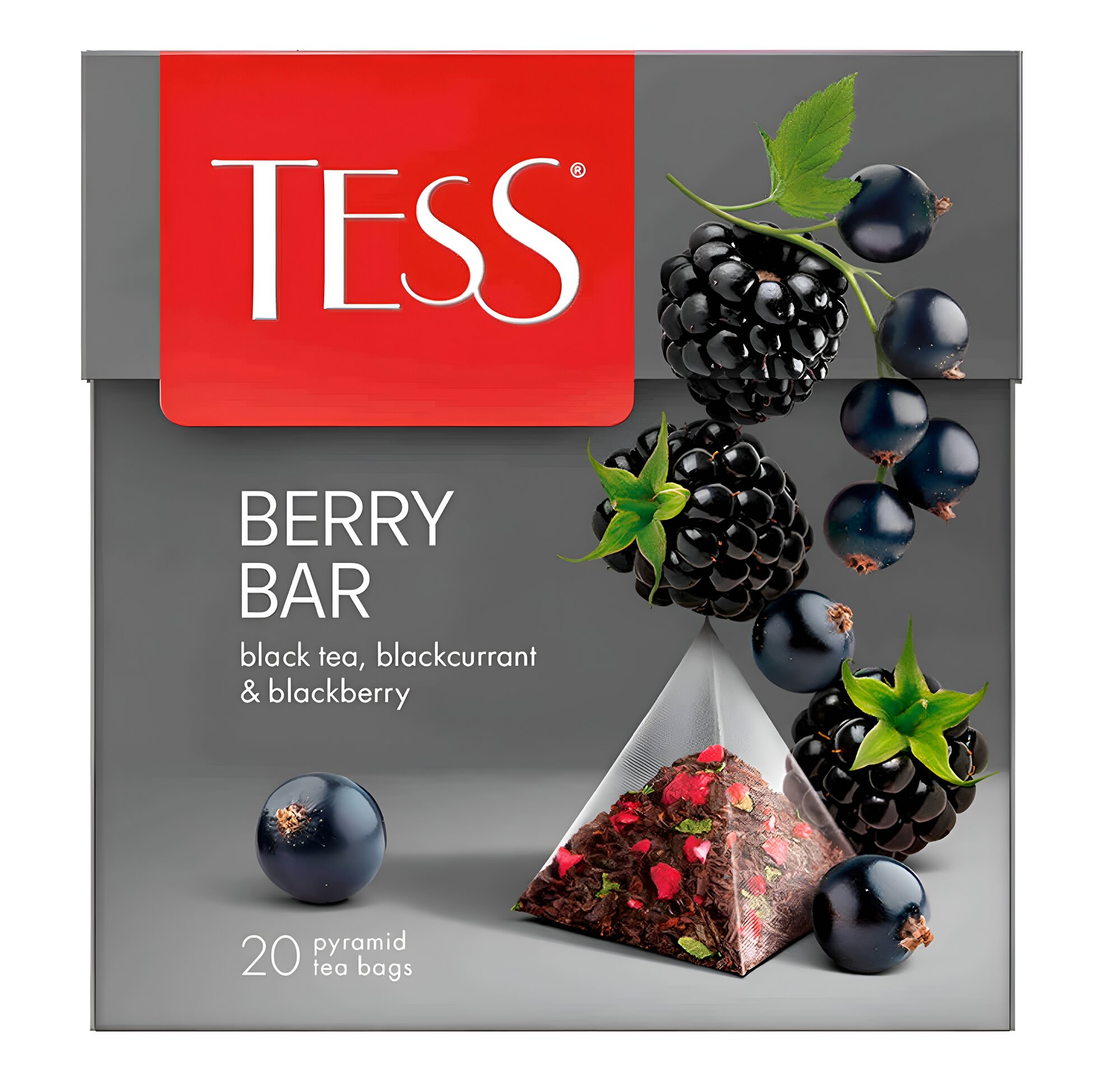 Чай черный Tess Berry Bar в пирамидках, 20 шт.
