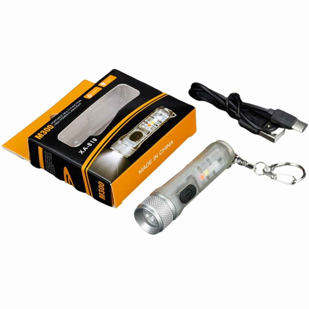 Брелок-фонарик, уличный портативный перезаряжаемый яркий фонарик, легкий мини-карманный фонарик