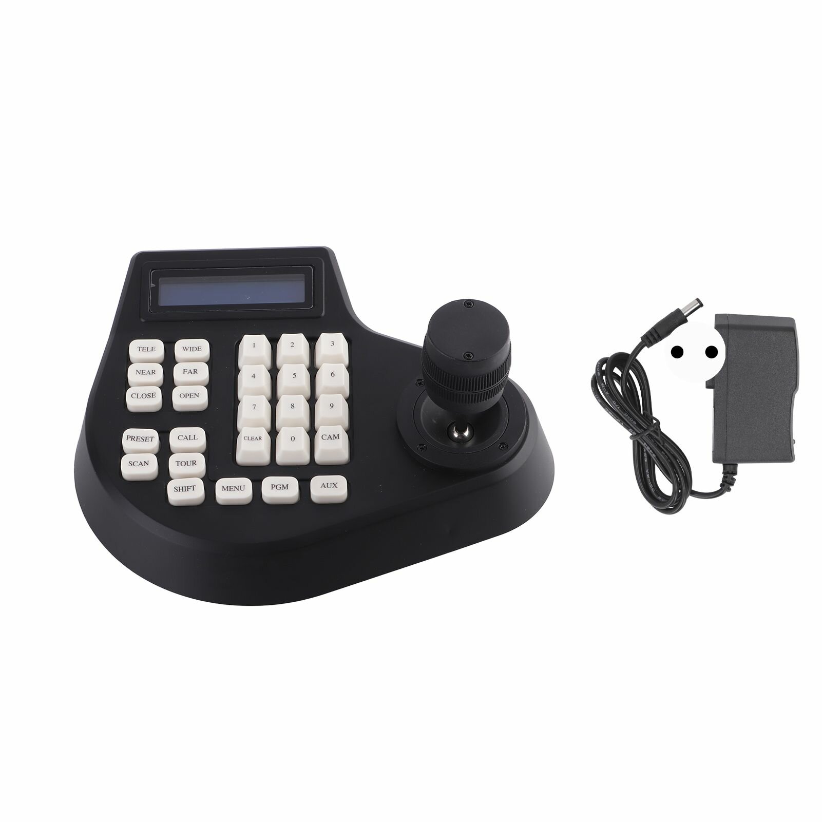 Клавиатура для 3D PTZ камеры с джойстиком RS485 и ЖК-дисплеем, устройство управления для систем безопасности, европейская вилка, 100240V