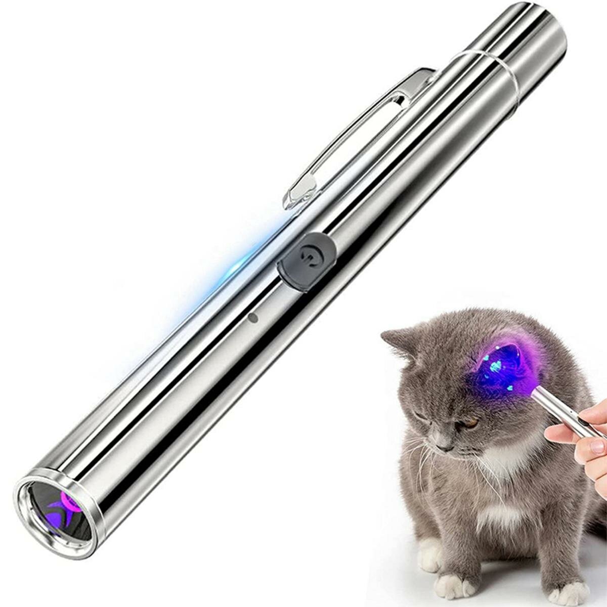 Лампа Вуда портативная, ультрафиолетовый черный свет для ухода за домашними собаками/кошками, детектор стригущего лишая