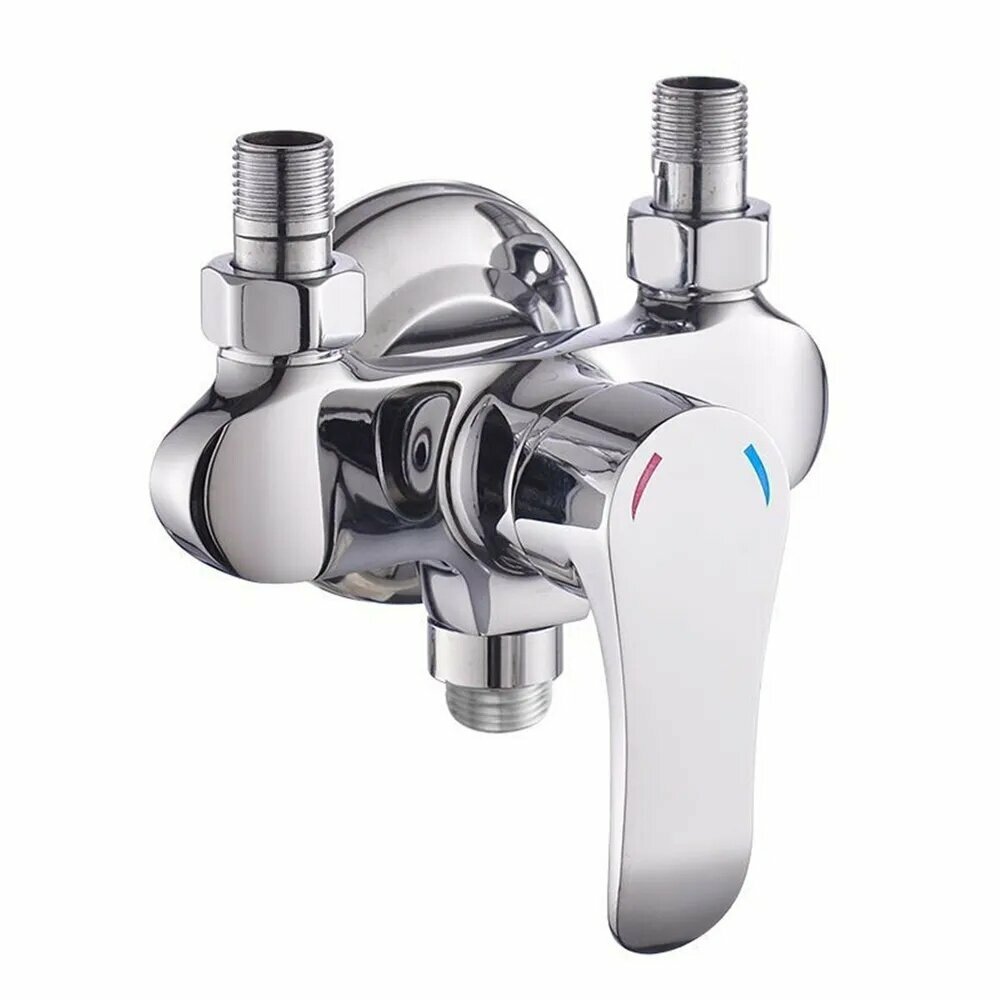 Латунный смеситель для душа, наружный настенный смеситель для горячей и холодной воды, смесительный клапан переключения душа в ванной комнате