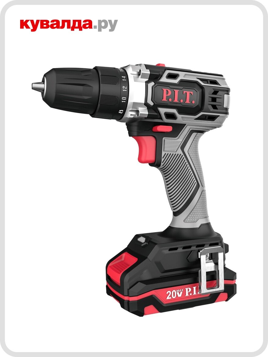 Дрель-шуруповерт аккумуляторная P.I.T. PBM20H-10B/1