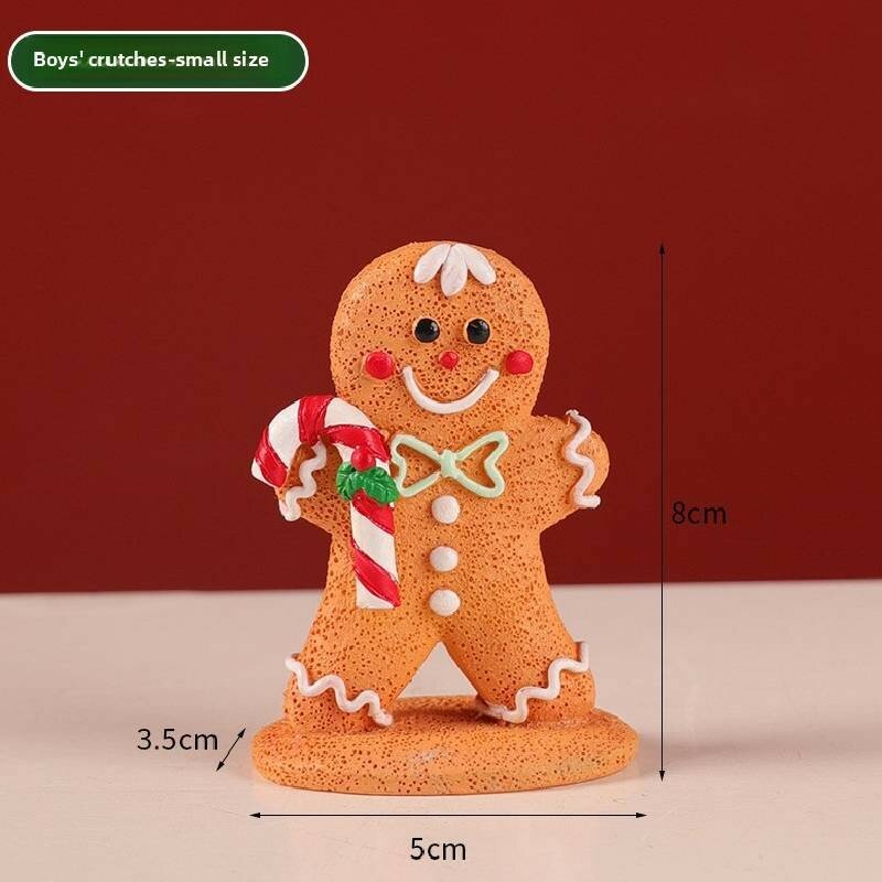 Gingerbread man resin craft for children christmas decoration and gift idea