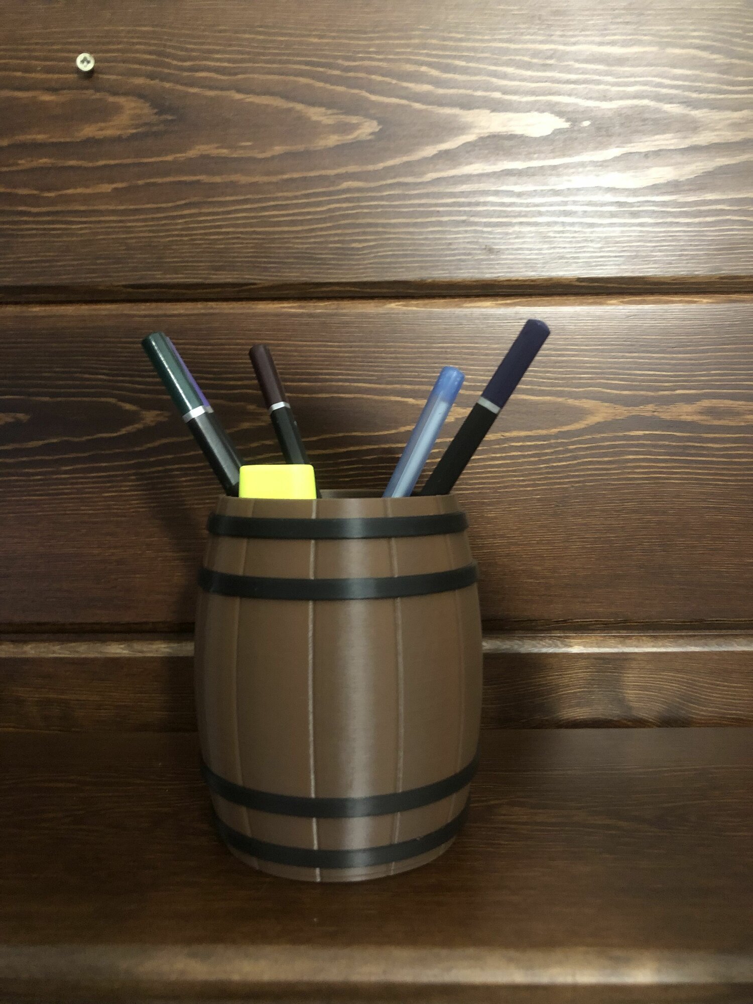 Стакан-органайзер для ручек и карандашей - "Бочка"