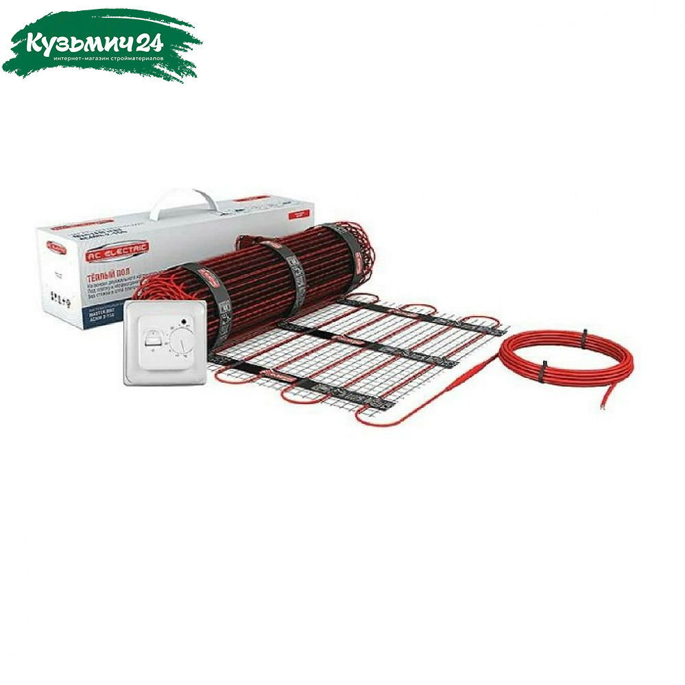 Комплект теплого пола AC ELECTRIC асмм 2-150-7 с терморегулятором