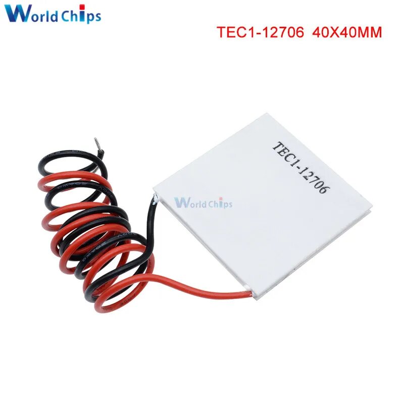 5 шт. TEC1 12705 12706 12715 04905 12710 12709 12703 12712 Термоэлектрический охладитель Пельтье TEC1-12706 12 В Модуль элемента Пельтье, TEC1-12706