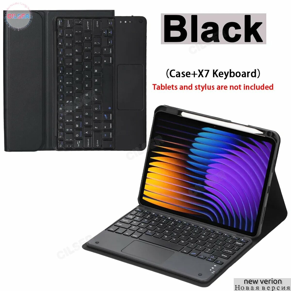 Чехол для Xiaomi Pad 7 11.2 дюймов, чехол для Xiaomi Pad 7 Pro 11.2 дюймов, русская клавиатура