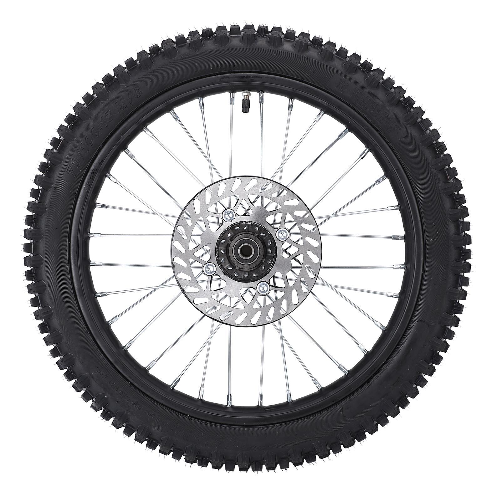 17-дюймовое Переднее колесо в сборе 70/100-17 2.75-17 Внутренняя трубка шины 15-мм Ободная ось с тормозным ротором для пит-байка