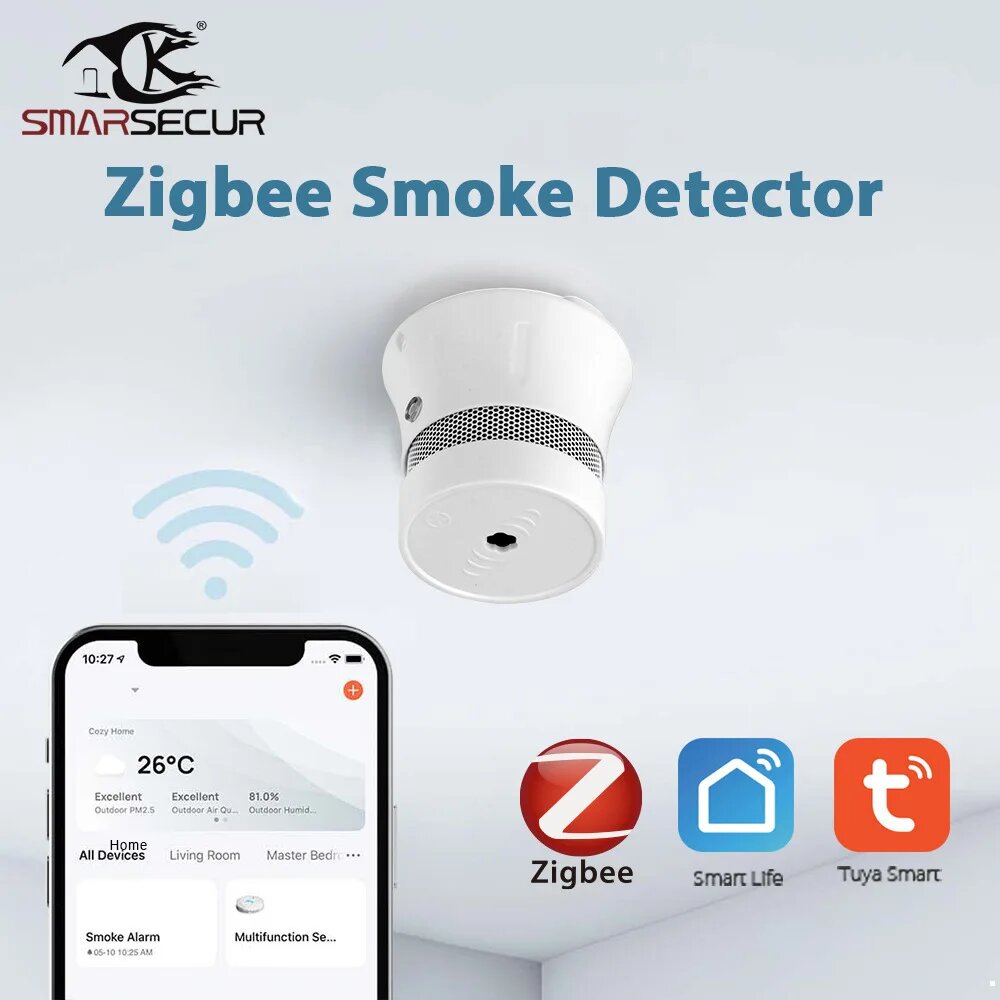 OEING Zigbee Детектор дыма Zigbee