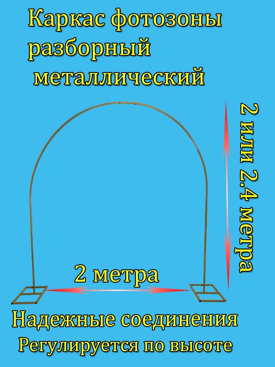 Каркас разборный для фотозон, арка "Портал".
