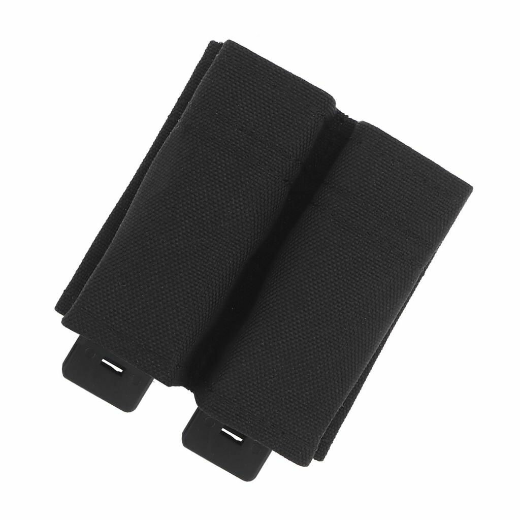 Универсальное решение для хранения 9-миллиметрового магазина и инструментов, Двойной подсумок для снаряжения на открытом воздухе для любителей стрельбы, Черный цвет