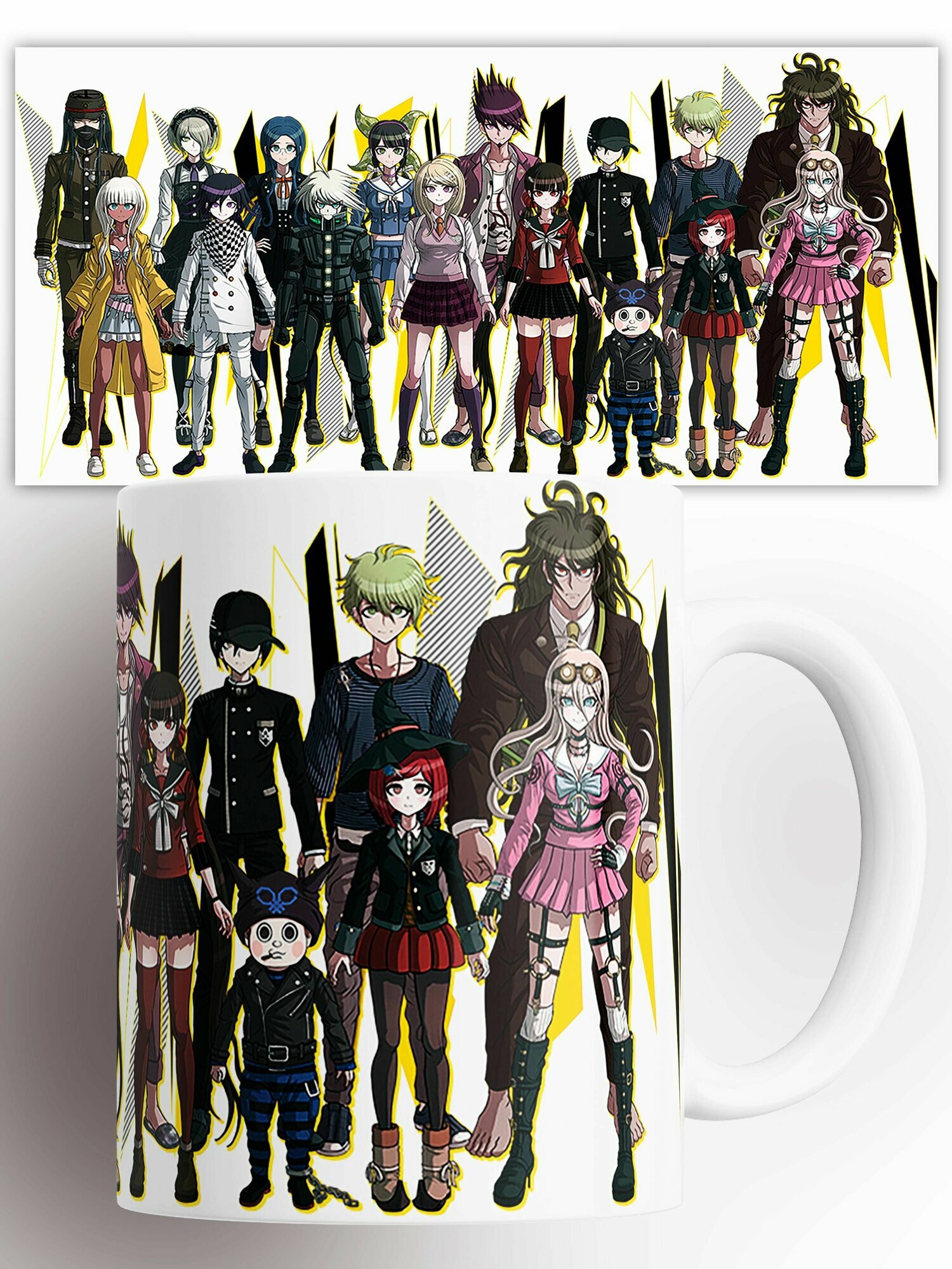 Кружка Данганронпа Школа отчаяния Danganronpa аниме anime принт 330 мл