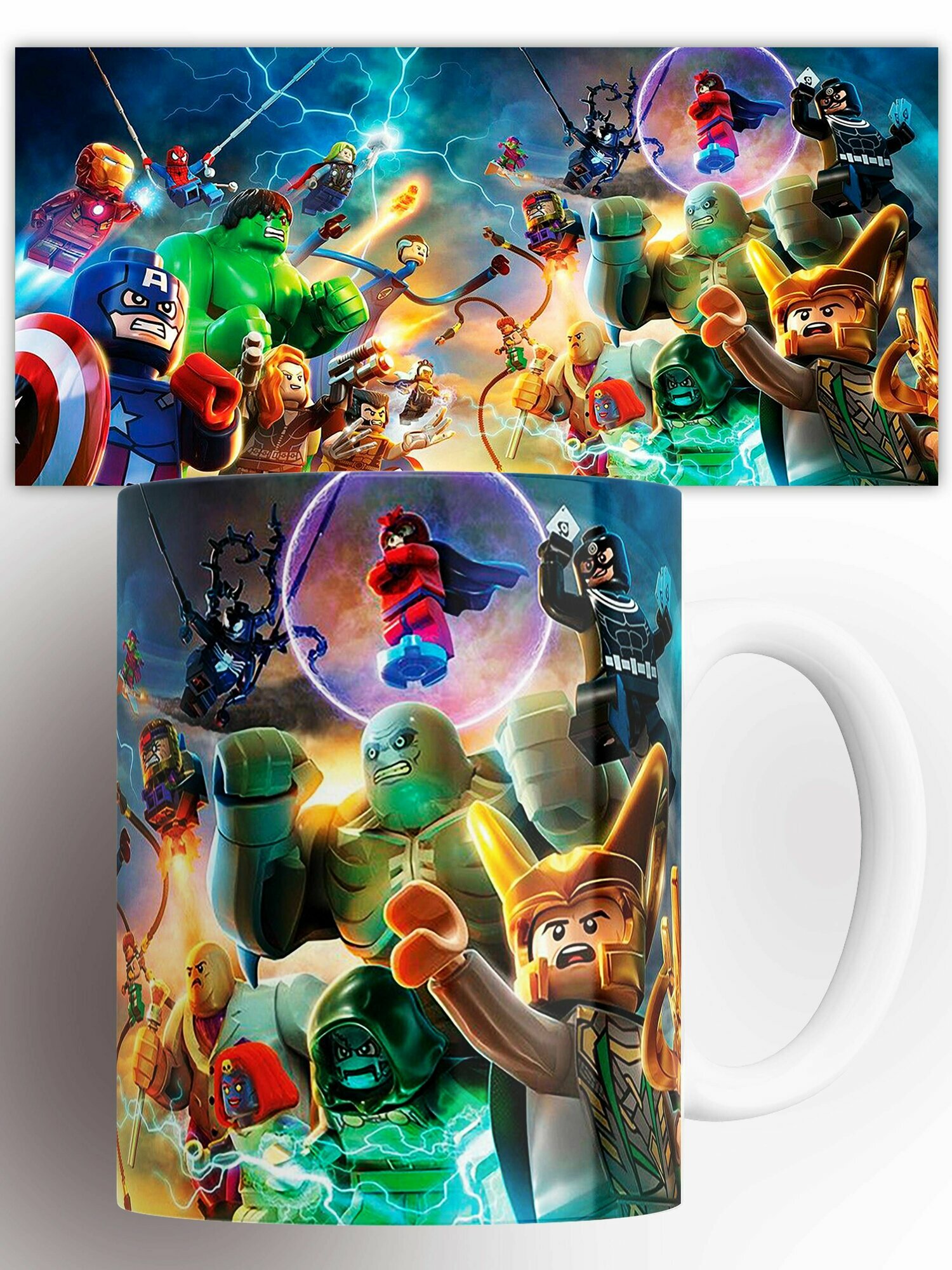 Кружка игра Lego Marvel Лего Марвел 330 мл