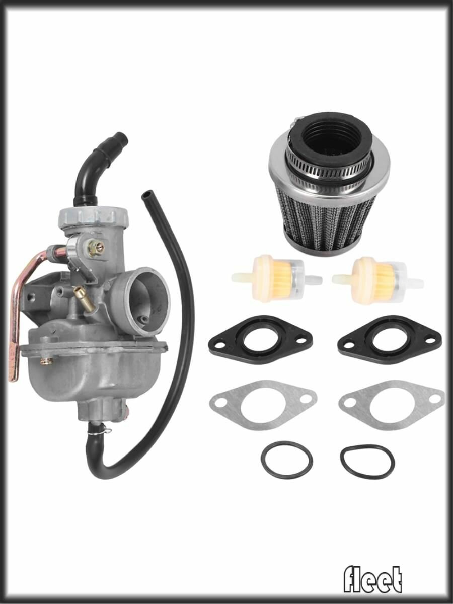 Карбюратор PZ20 совместим 50Cc 70Cc 90Cc 110Cc 125Cc 4-тактный двигатель ATV UTVs CRF50F CRF80F XR50R с воздушным топливным фильтром