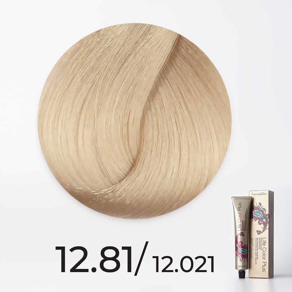 Стойкая крем-краска Farmavita Life Color Plus 12.81 Мерцающий платиновый 100 мл