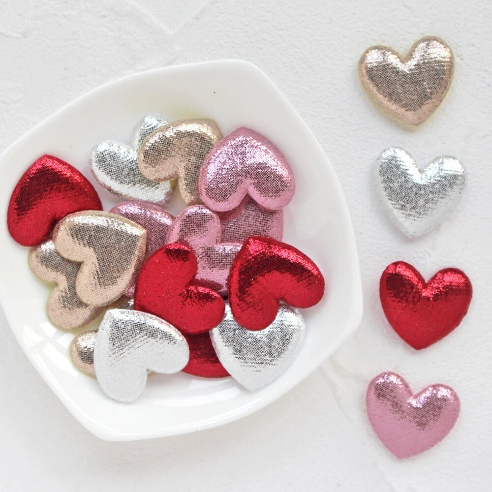 Металлические сердечки для аппликации My Stunning 50 шт. 19x27 mix