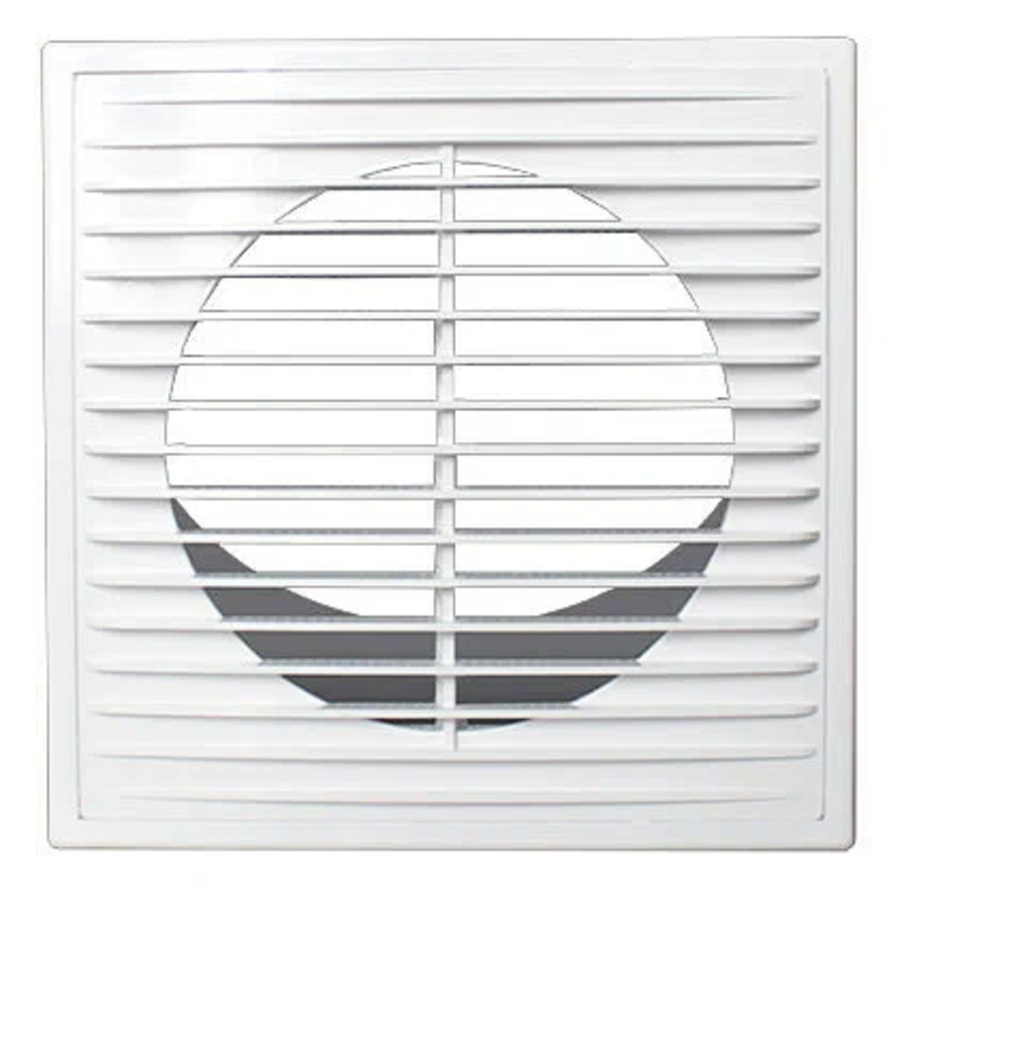 Вентиляционная решетка 150х150 разъемная 1515П10Ф с фланцем белая