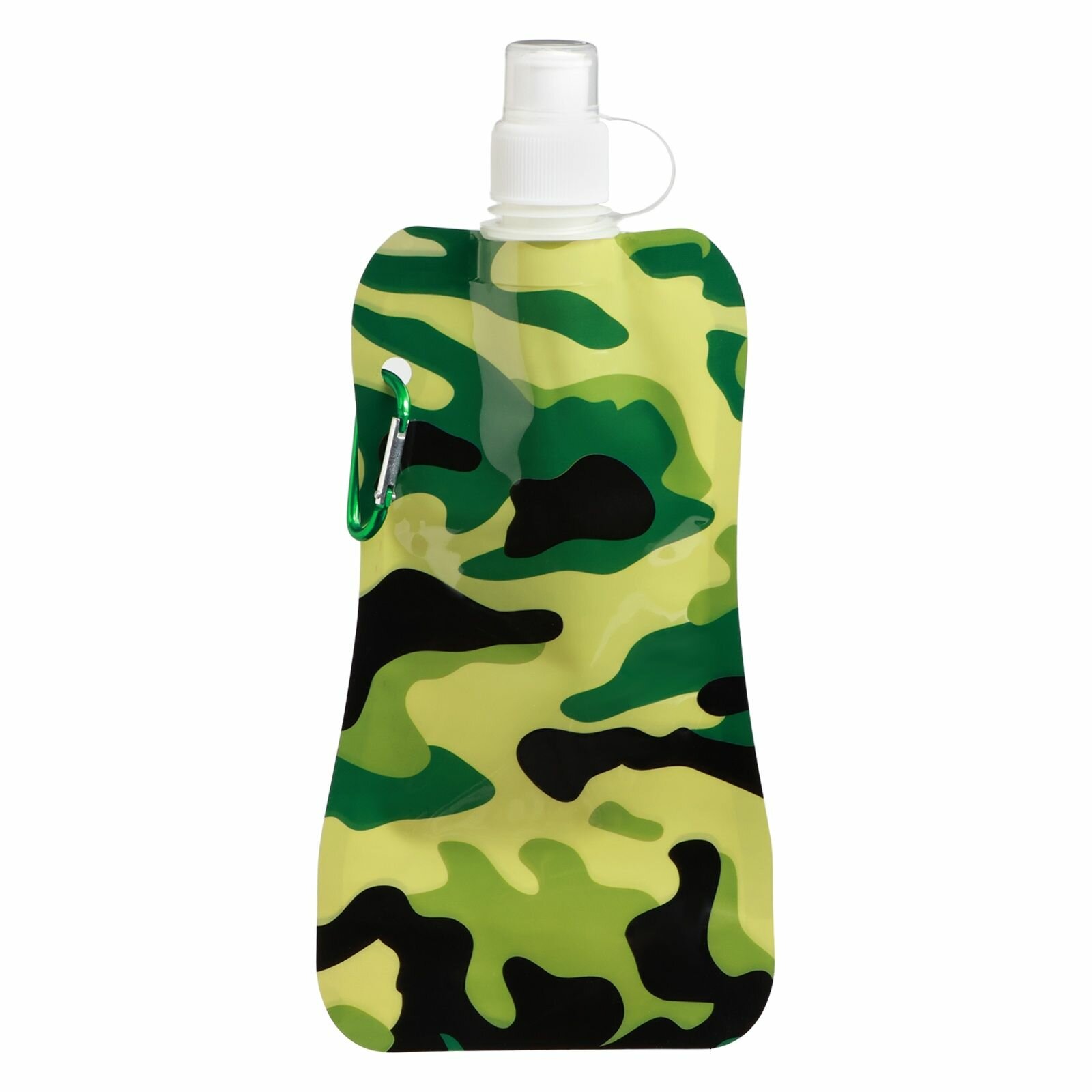 Фляжка для воды Камуфляж , 400 мл, 26 12 см, зеленая