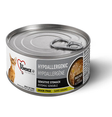 Беззерновые консервы Фёст Чойс для кошек с Чувствительным пищеварением Утка с Картофелем и Тыквой (цена за упаковку) 85г х 12шт