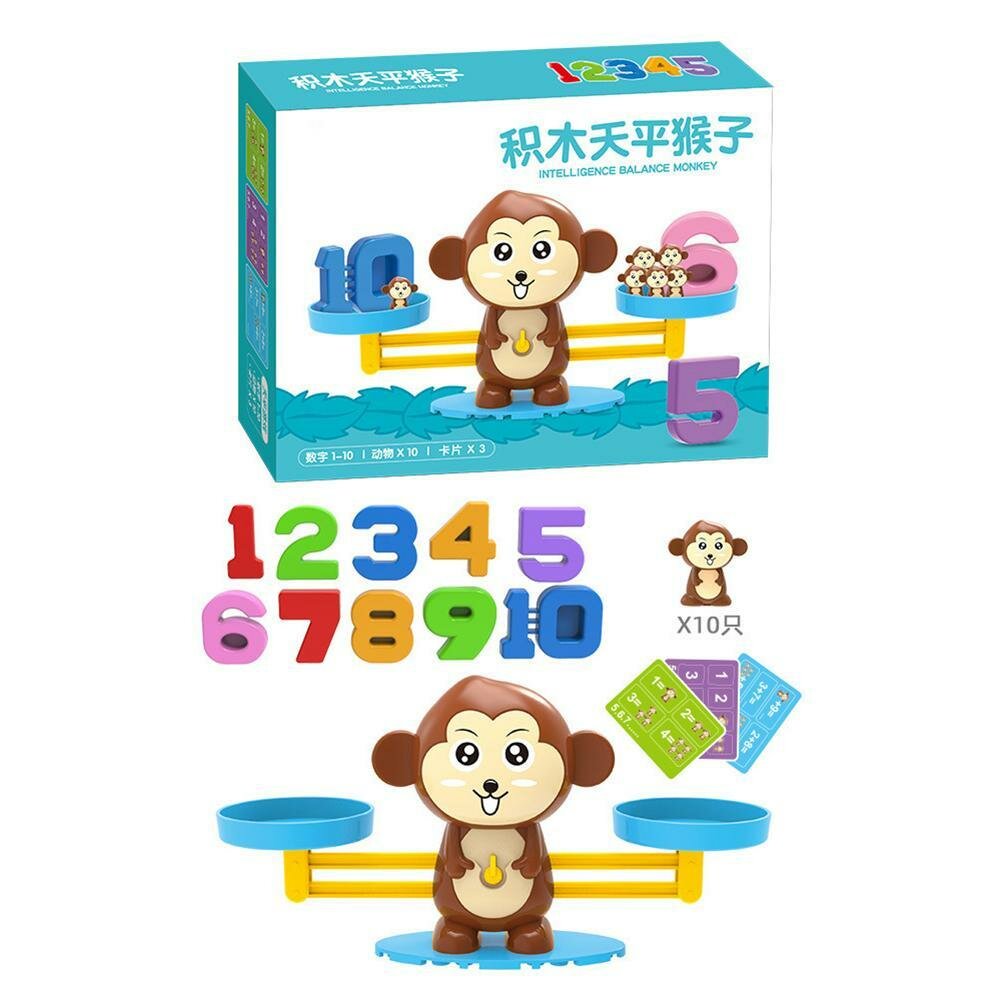 Игрушка-весы "Обезьянка/Корова" для развития когнитивного и логического мышления
