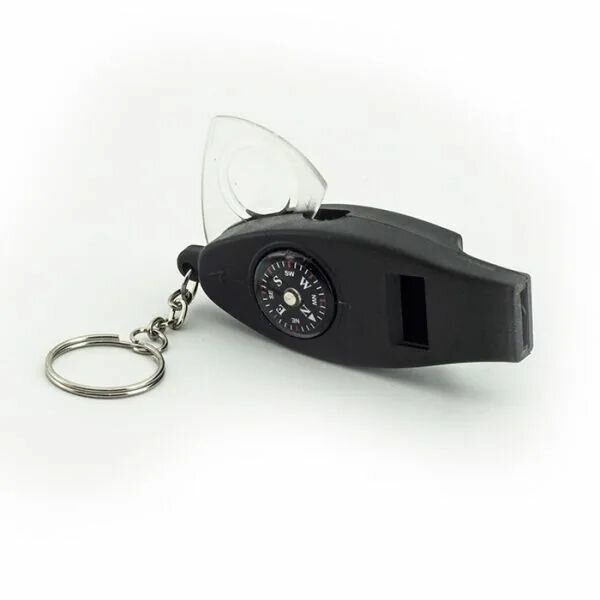 Компас-свисток (термометр) следопыт с карабином