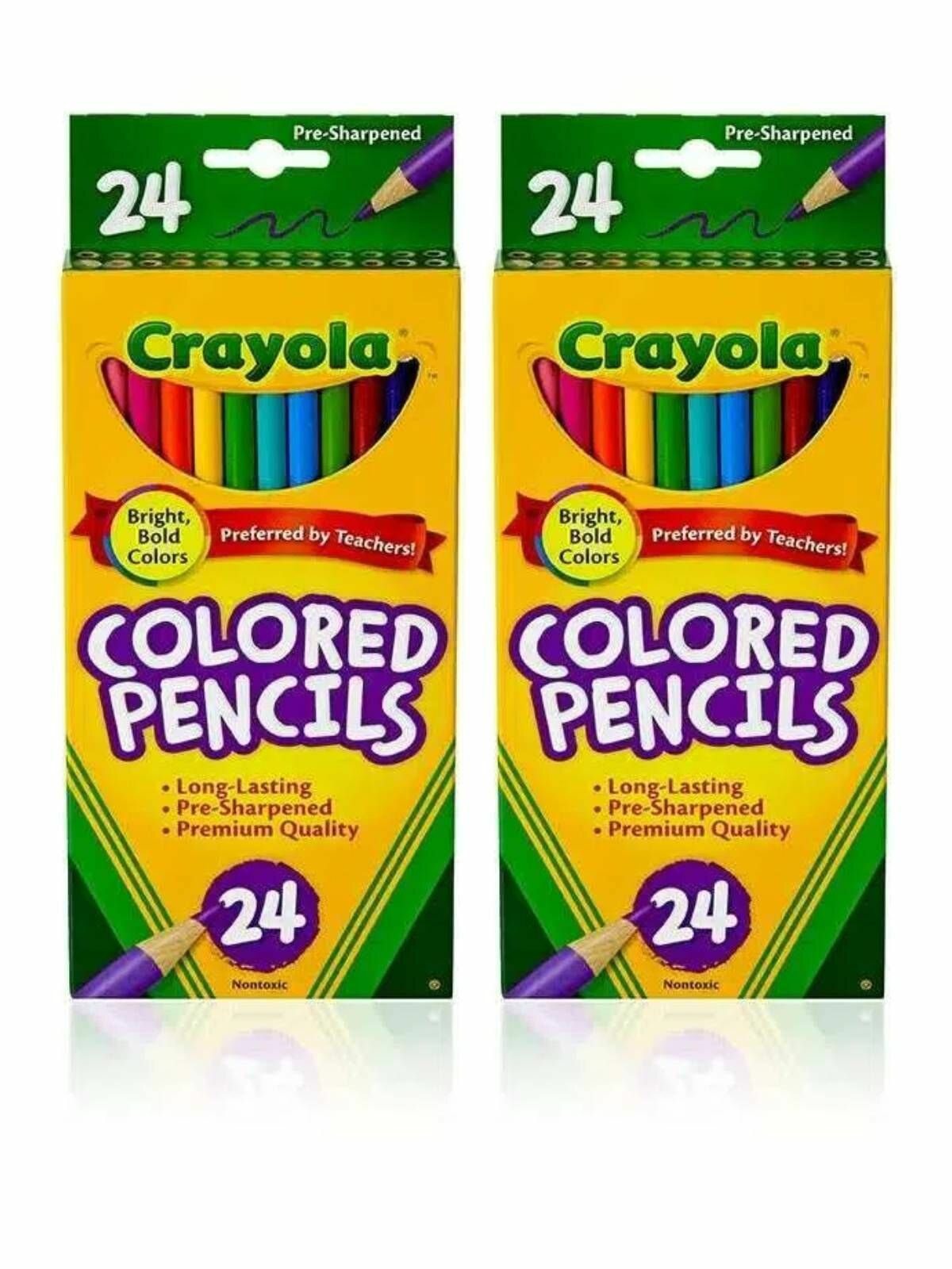 Crayola цветные карандаши 24 шт * 2