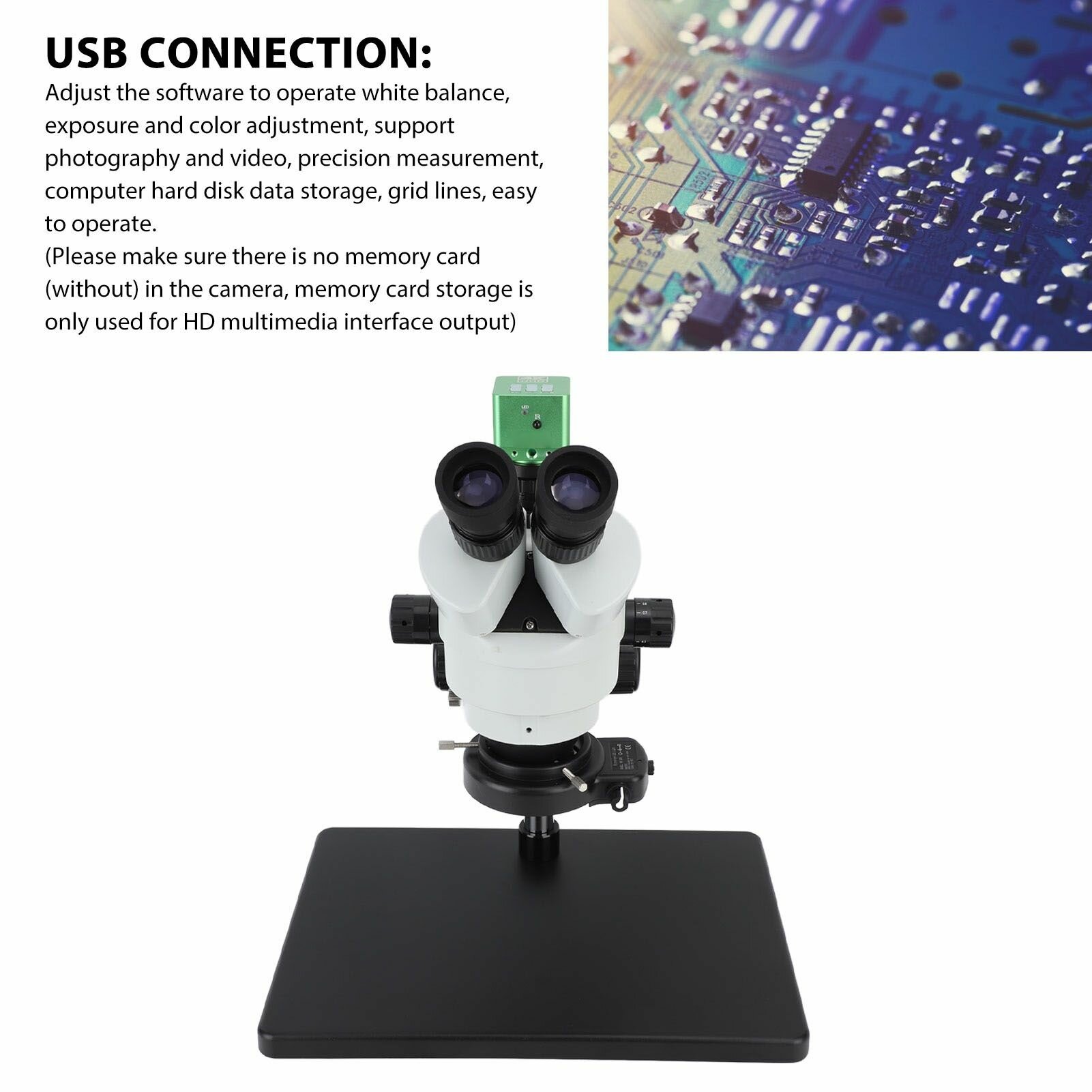 Камера для тринокулярного микроскопа от 7x до 45x, вращающаяся, 4K, 41 МП, 1080P, USB-камера для микроскопа со светодиодной подставкой, 100 240 В переменного тока, вилка европейского стандарта