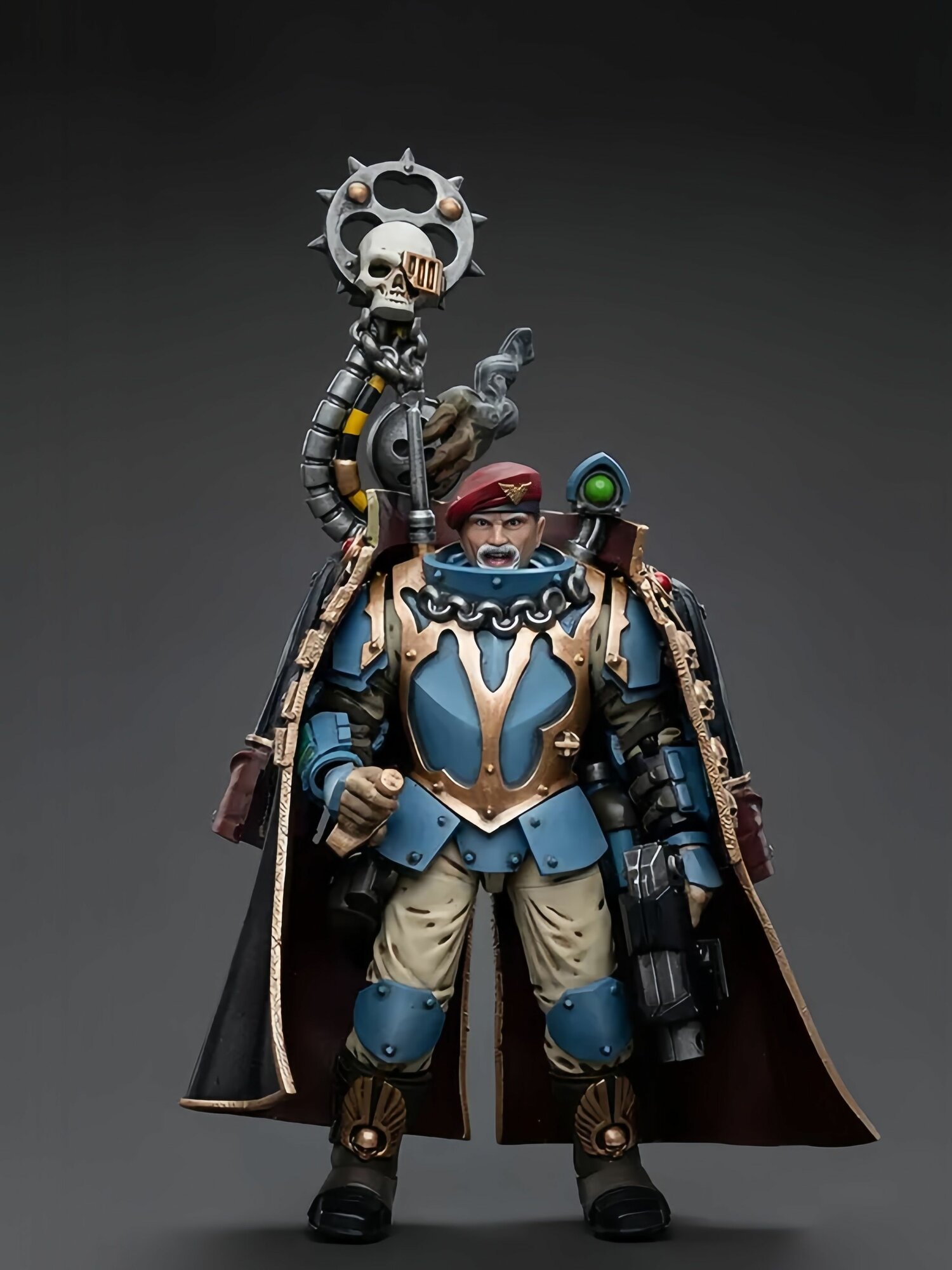 Игровой набор JOYTOY Warhammer 40k Astra Militarum, штормовые новобранцы, капитан, ПВХ