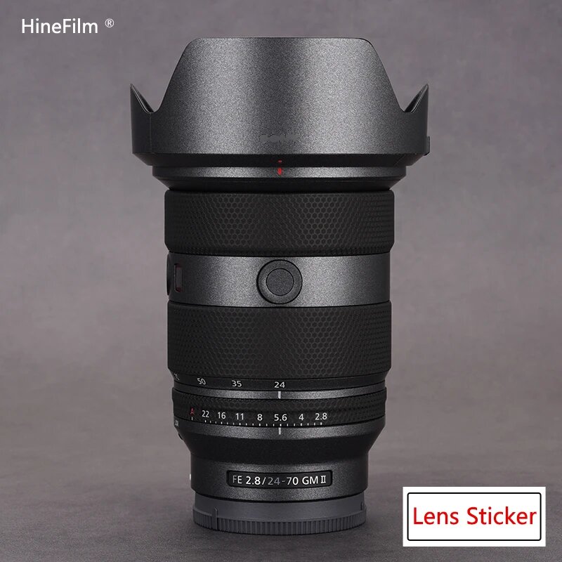 Наклейка для объектива HineFilm Sony FE 24-70 мм F2.8 GM II Черный, Deep Gray