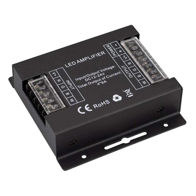 RGBW-усилитель 027141 ARL-5022-RGBW (12-24V, 4x8A, 384-768W)