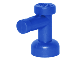 Tap 1 x 1 without Hole in Nozzle End, 4599b Blue N