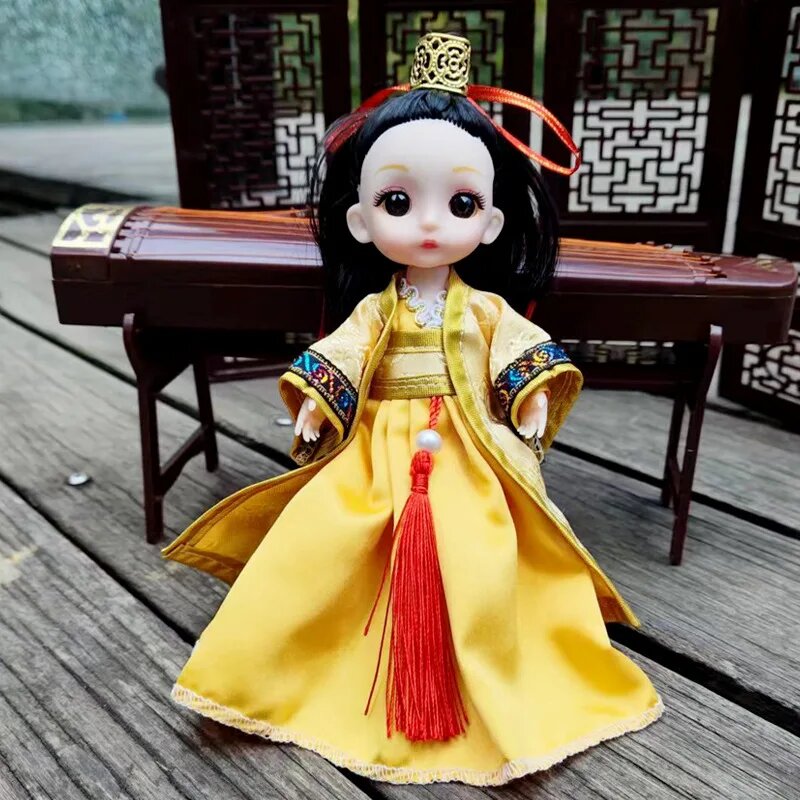 Кукла 33 см с древним костюмом, 11 шарниров, кукла в китайском стиле, нарядные игрушки для детей