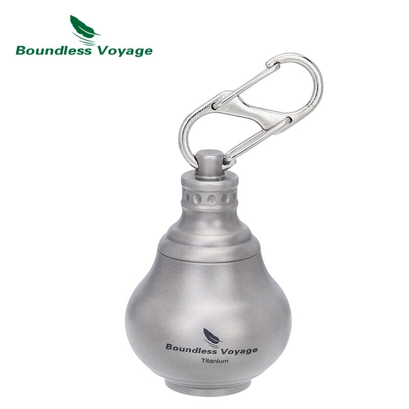 Мини-бутылка для таблеток Boundless Voyage из титана titanium color