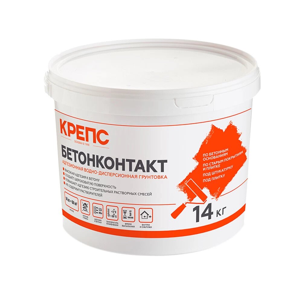 Грунт бетоноконтакт Крепс 14 кг Крепс 1585/00000004670