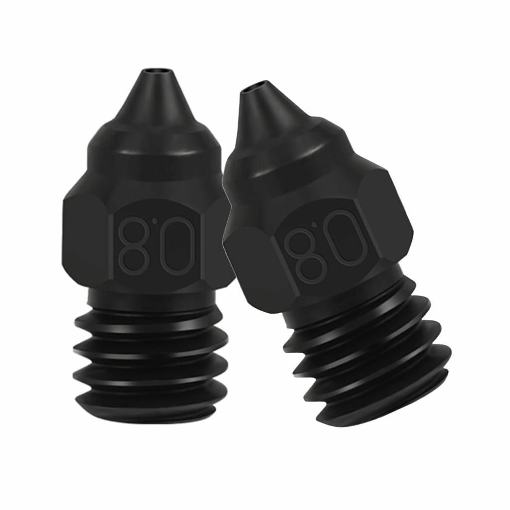 Аксессуары для 3D-печати, (2 шт) Сопло для 3D-принтера из закаленной стали подходит для Ender 3 5 Pro-0,8 мм