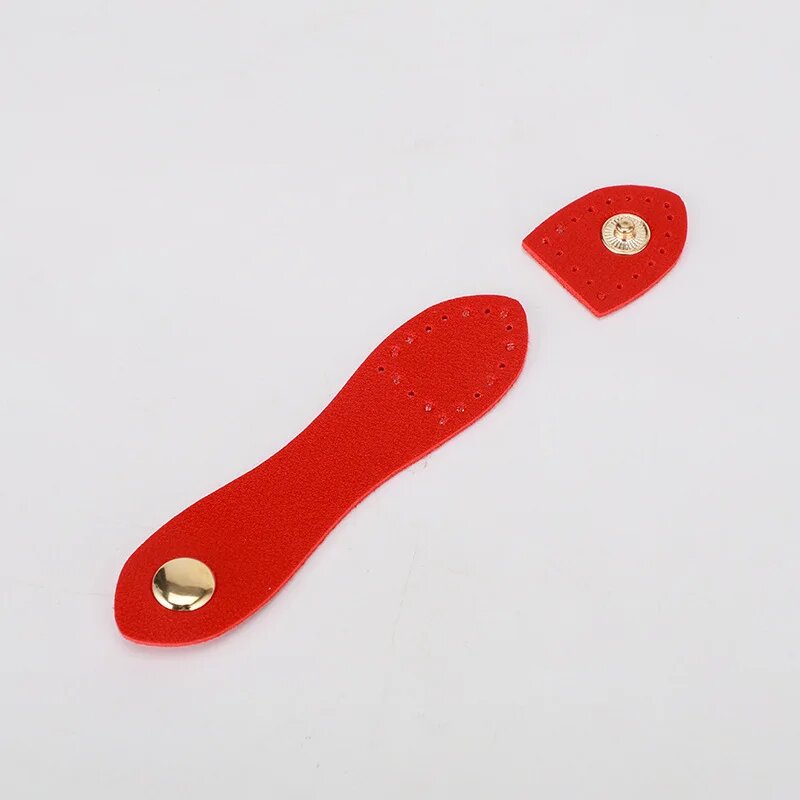 1-20 шт, новая модная кожаная пряжка для сумки, пуговицы ручной работы, застежка Красный, 1PC, Red