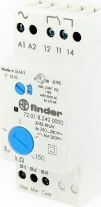 Модуль FINDER 72.01.8.240.0000 реле контроля уровня, уровень проводящей жидкости, DIN,1шт