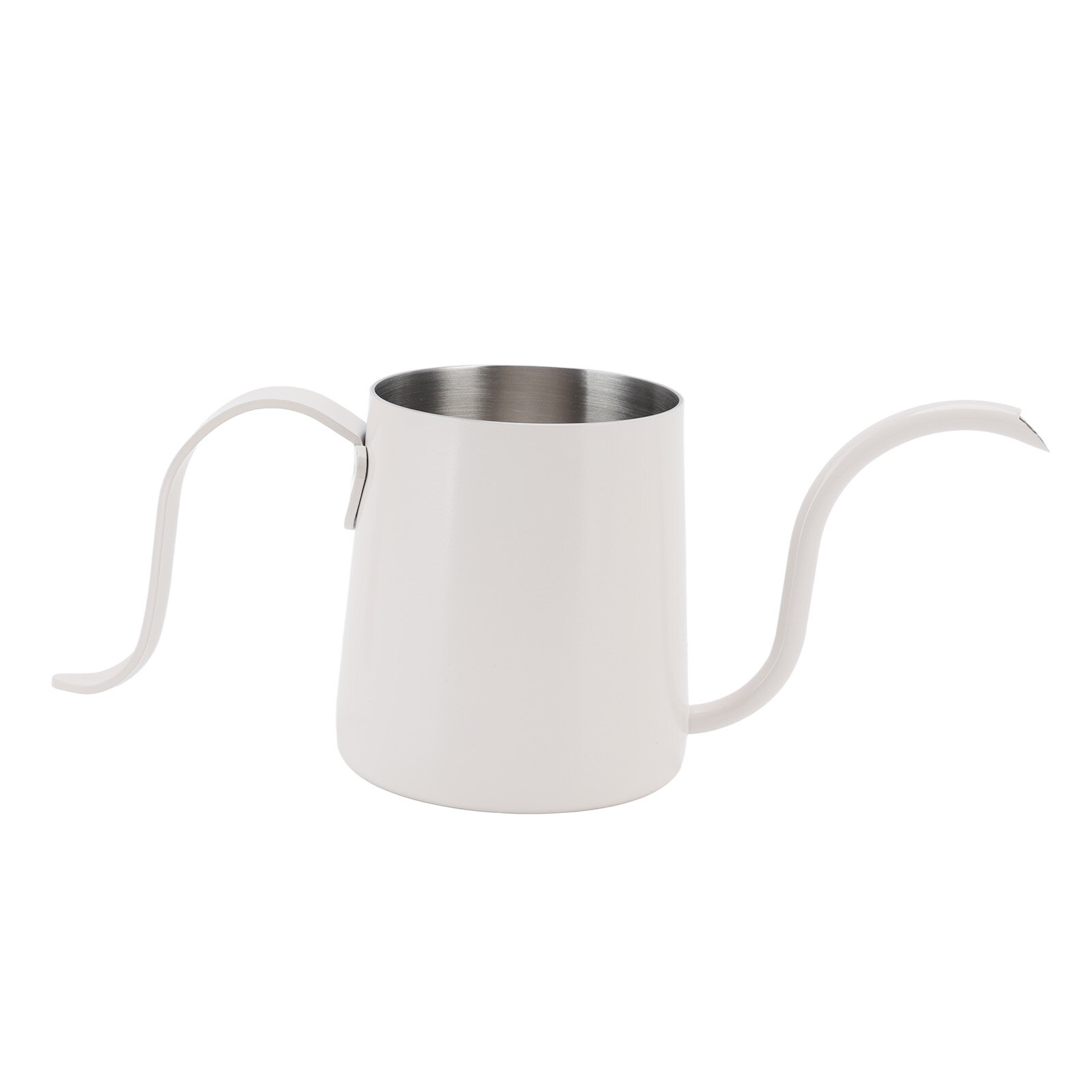 Кофейный чайник 304 из нержавеющей стали сгущенным тонким длинным носиком 250 мл залить кофейный чайник для домашнего бежевого