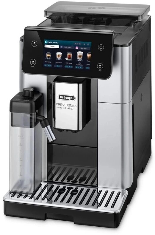 Кофемашина Delonghi Primadonna Aromatic ECAM630.55. SM 1450Вт черный/серебристый