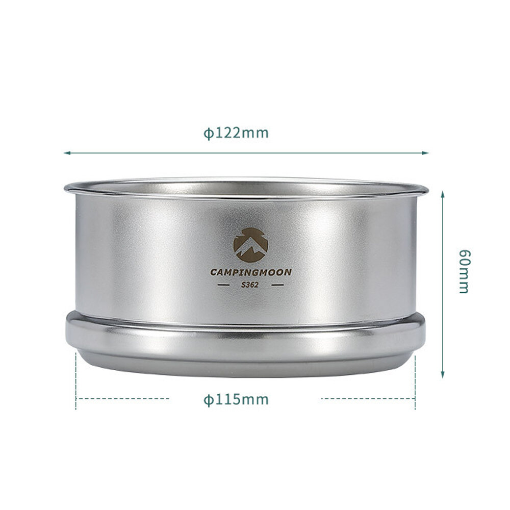 Пароварка маленькая портативная из нержавеющей стали для пельменей, кемпинга