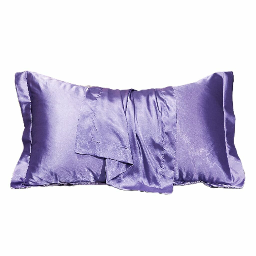Постельное белье имитация шелковой наволочки имитация шелковой наволочки-Элегантный фиолетовый