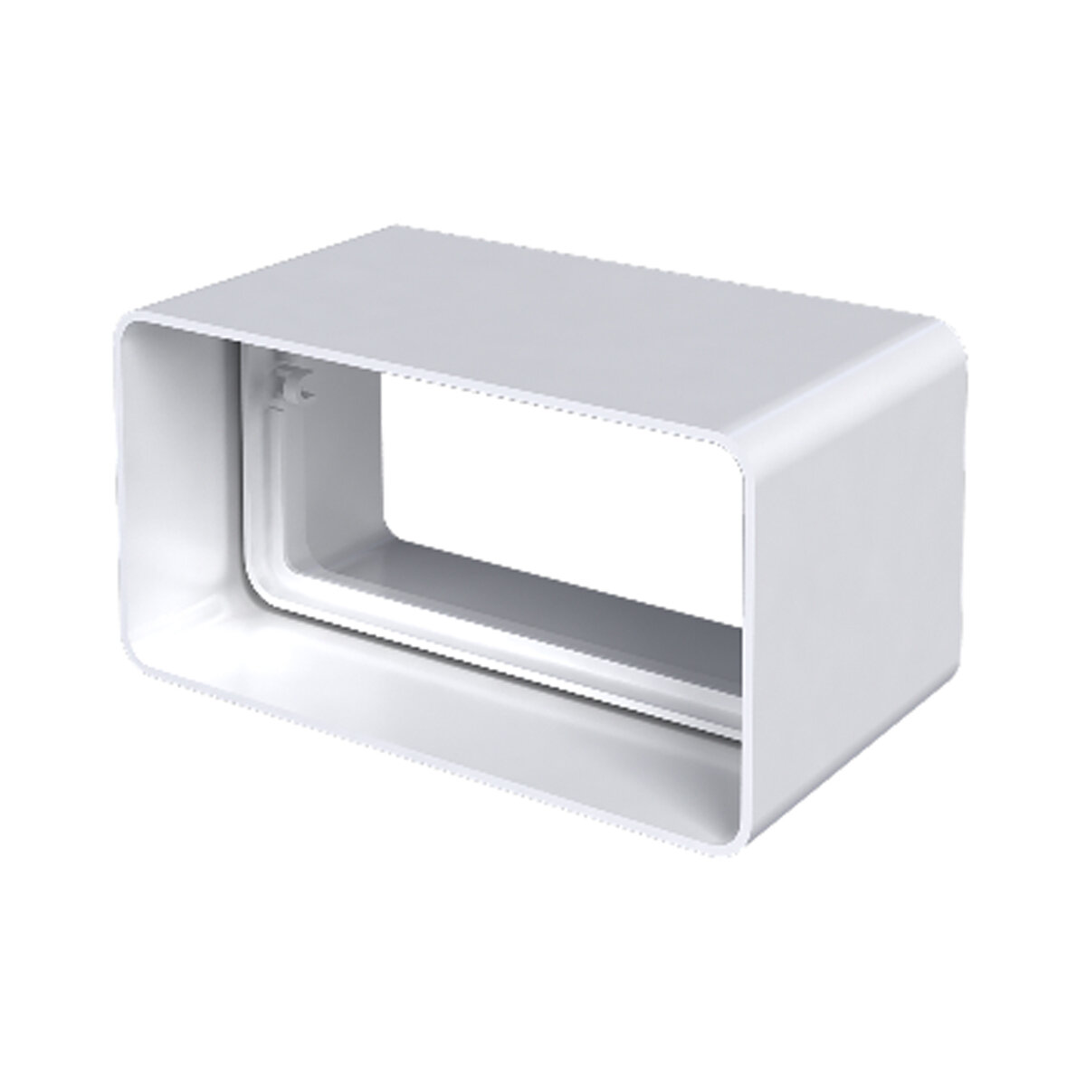 Вентиляционный соединитель Эра плоских каналов, пластик, белый, 55х110 мм