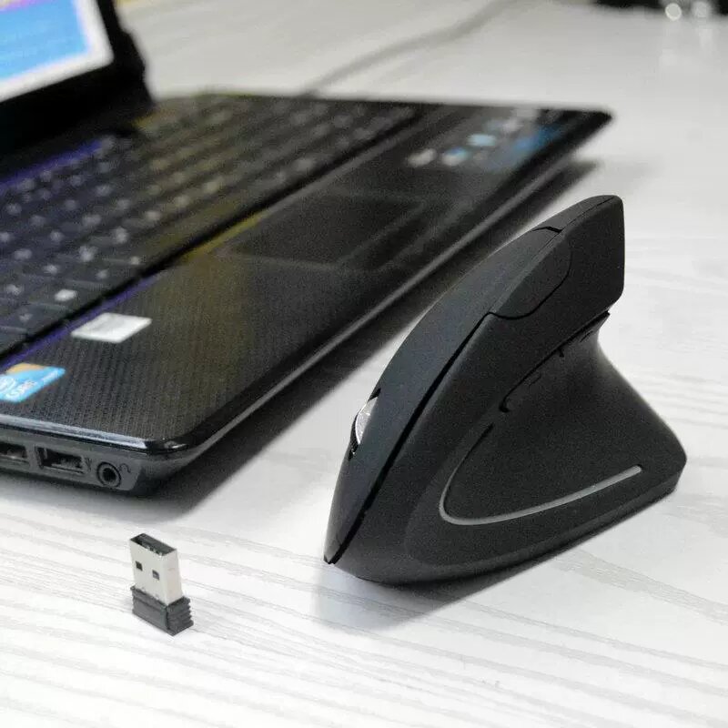 Перезаряжаемая вертикальная беспроводная мышь с тихим Bluetooth Классификация цвета：Беспроводная на батарейках