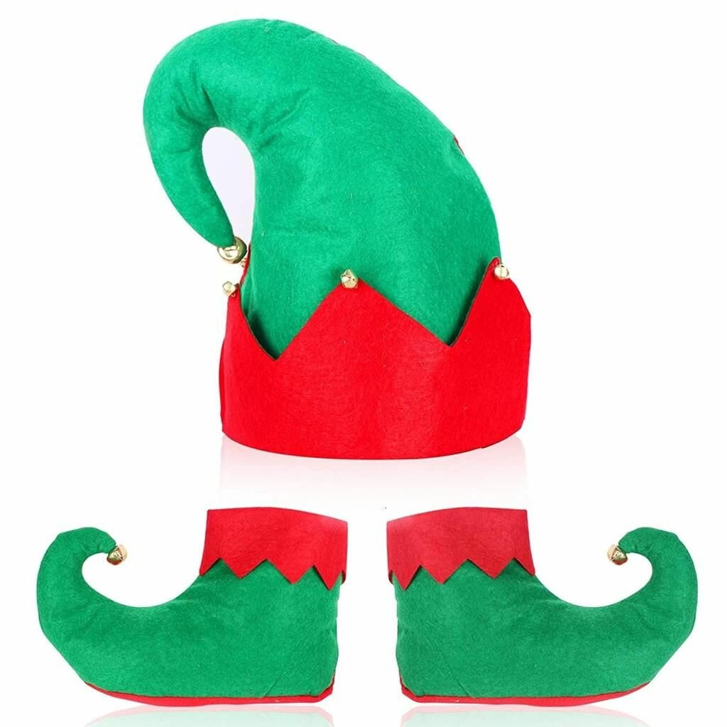 Рождественские эльфийские тапочки, - Детские шапочки и обувь