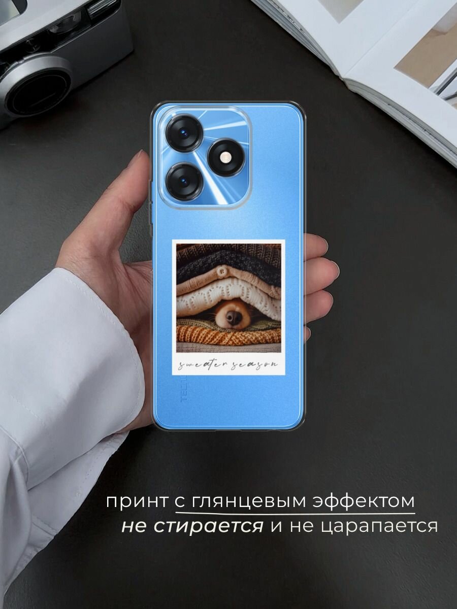 Чехол на Tecno Spark 10/10C / Текно Спарк 10/10С с принтом Сезон свитера — фото 1