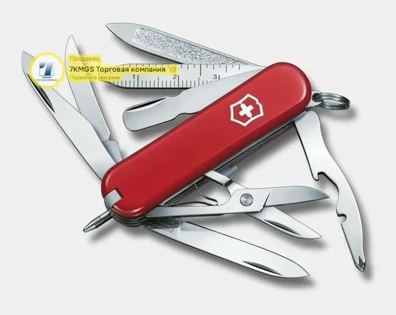 58mm Victorinox Minichamp SAK 0.6385 Функции инструмент для туризмая туризма