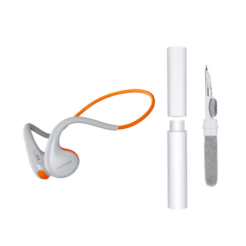 Наушники беспроводные Lenovo x7 gray white, Bluetooth 5.3, супердолгий срок службы батареи, чистый м