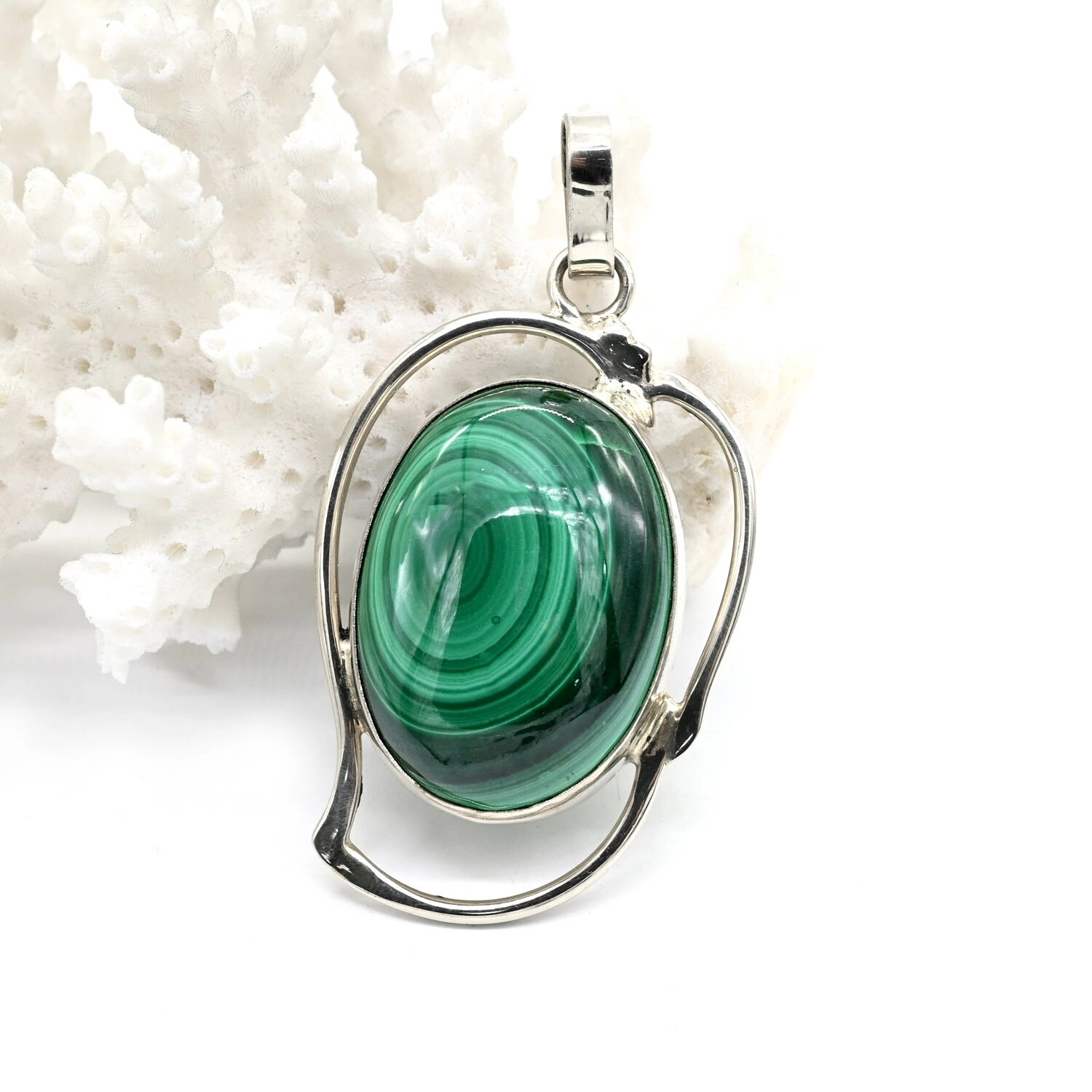 Подвеска, малахит